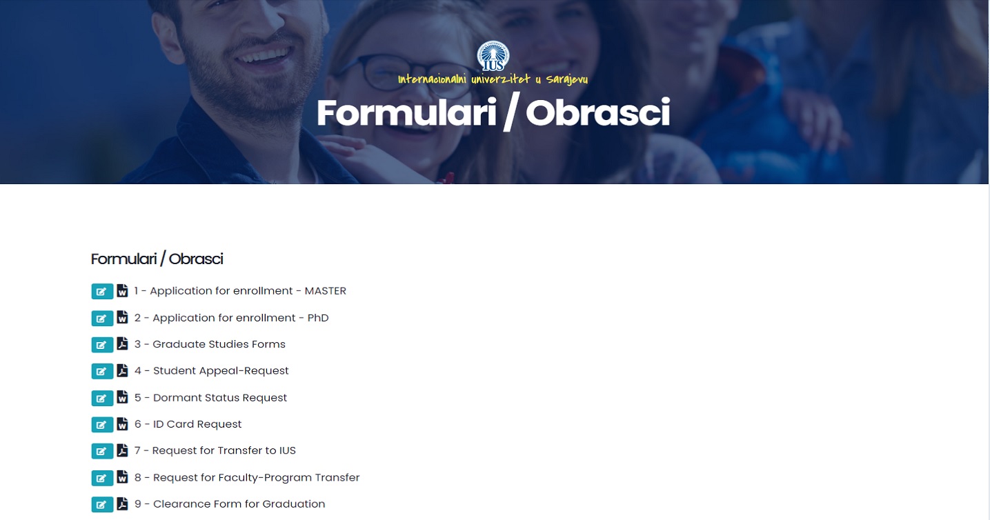 Formulari / Obrasci